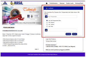 Cara Isi e-Filling Borang Cukai Pendapatan (e-BE)