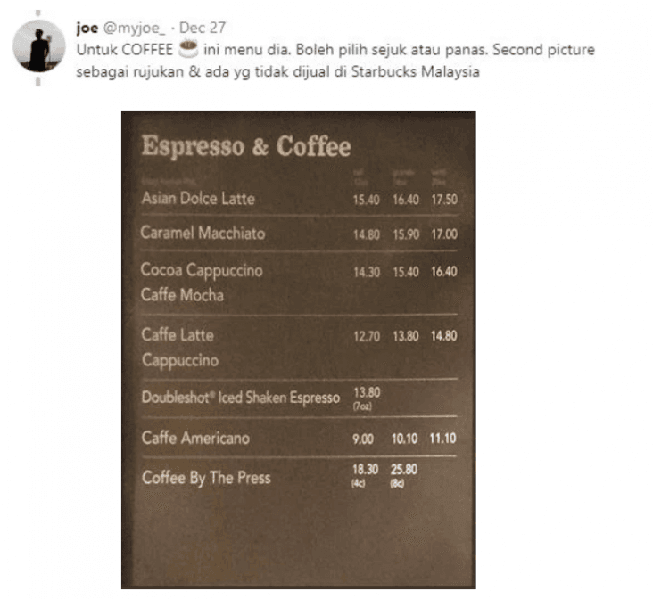 Cara Order Starbucks