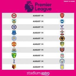 Jadual Perlawanan EPL English Premier League Musim 2023 2024